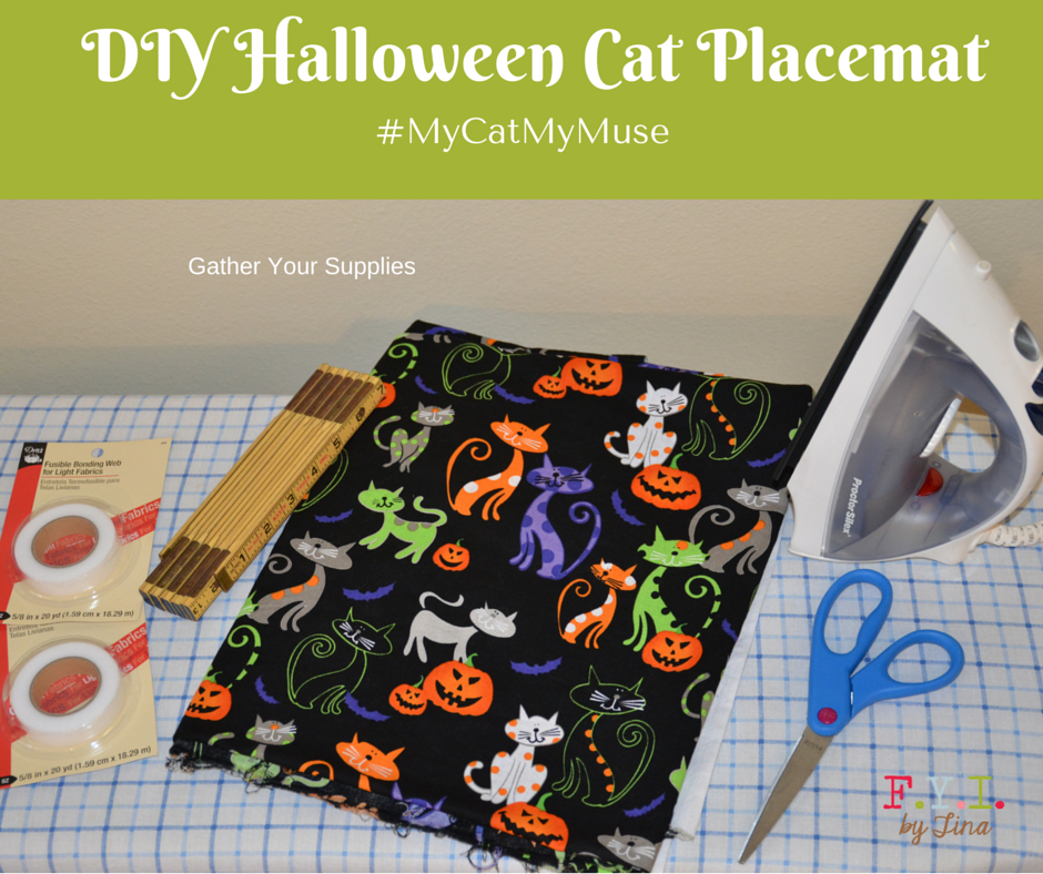 DIY Halloween Cat Placemat